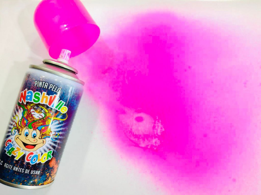 Pinta Pelo en Aerosol Rosa - Cotillón Tienda Petete