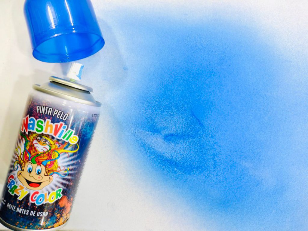 Pinta Pelo en Aerosol Azul - Cotillón Tienda Petete
