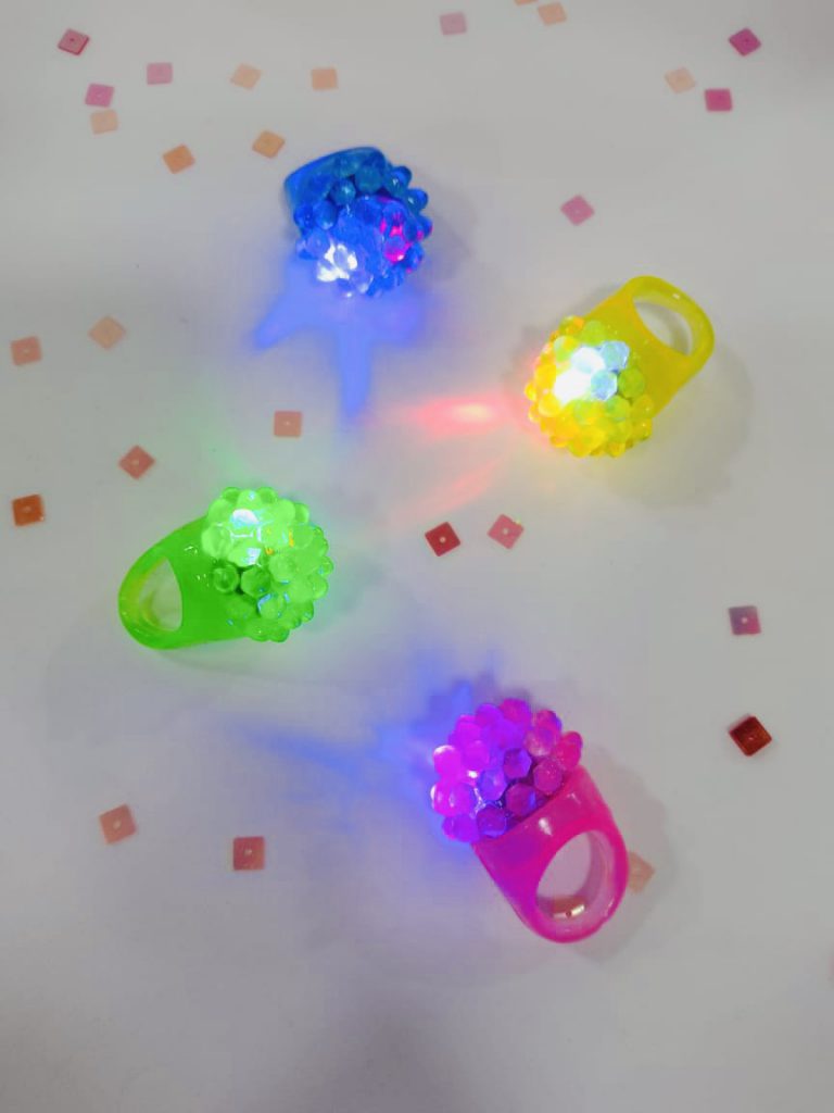 Anillos Luminosos con Luz Led Formas Varias - Cotillón Tienda Petete